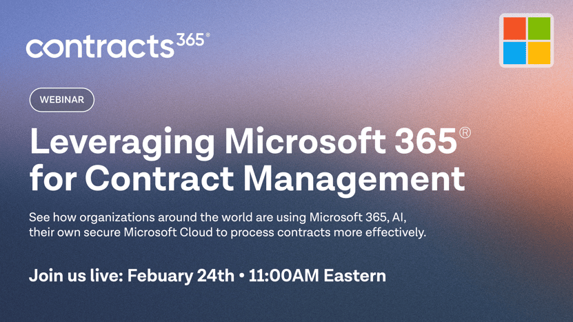 Contracts 365 | Powerful Contract Management Software